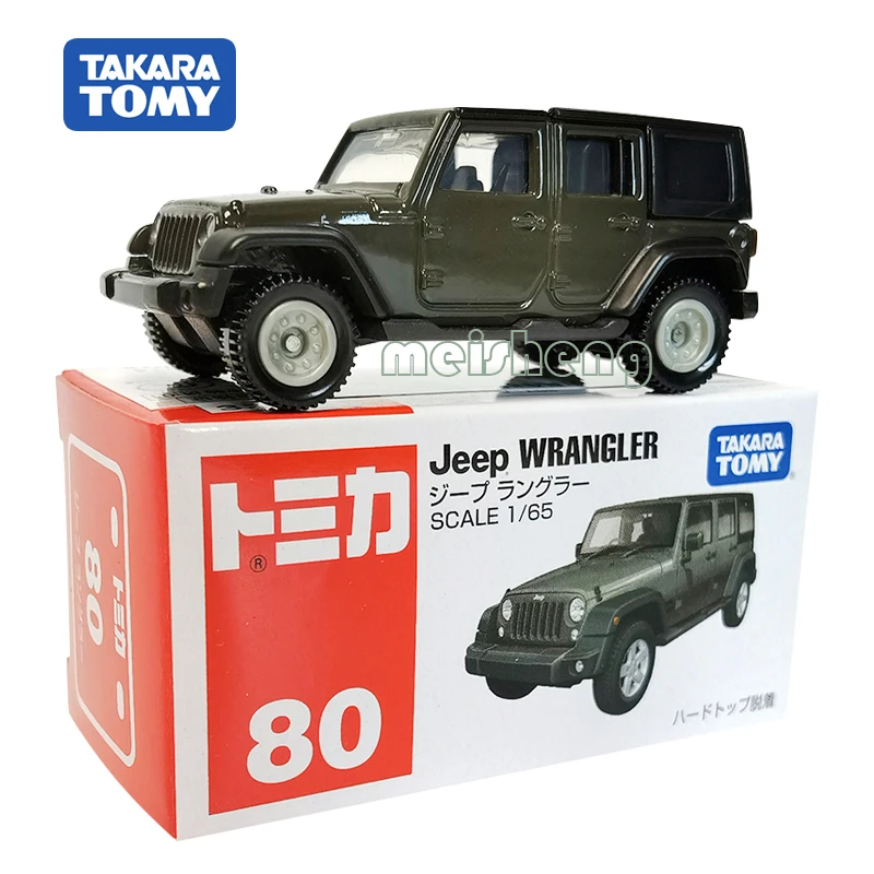 Takara Tomy Tomica Scale 1/65 Jeep Wrangler 80 Off-road Vehicle Alloy Diecast Metal Car Model ...