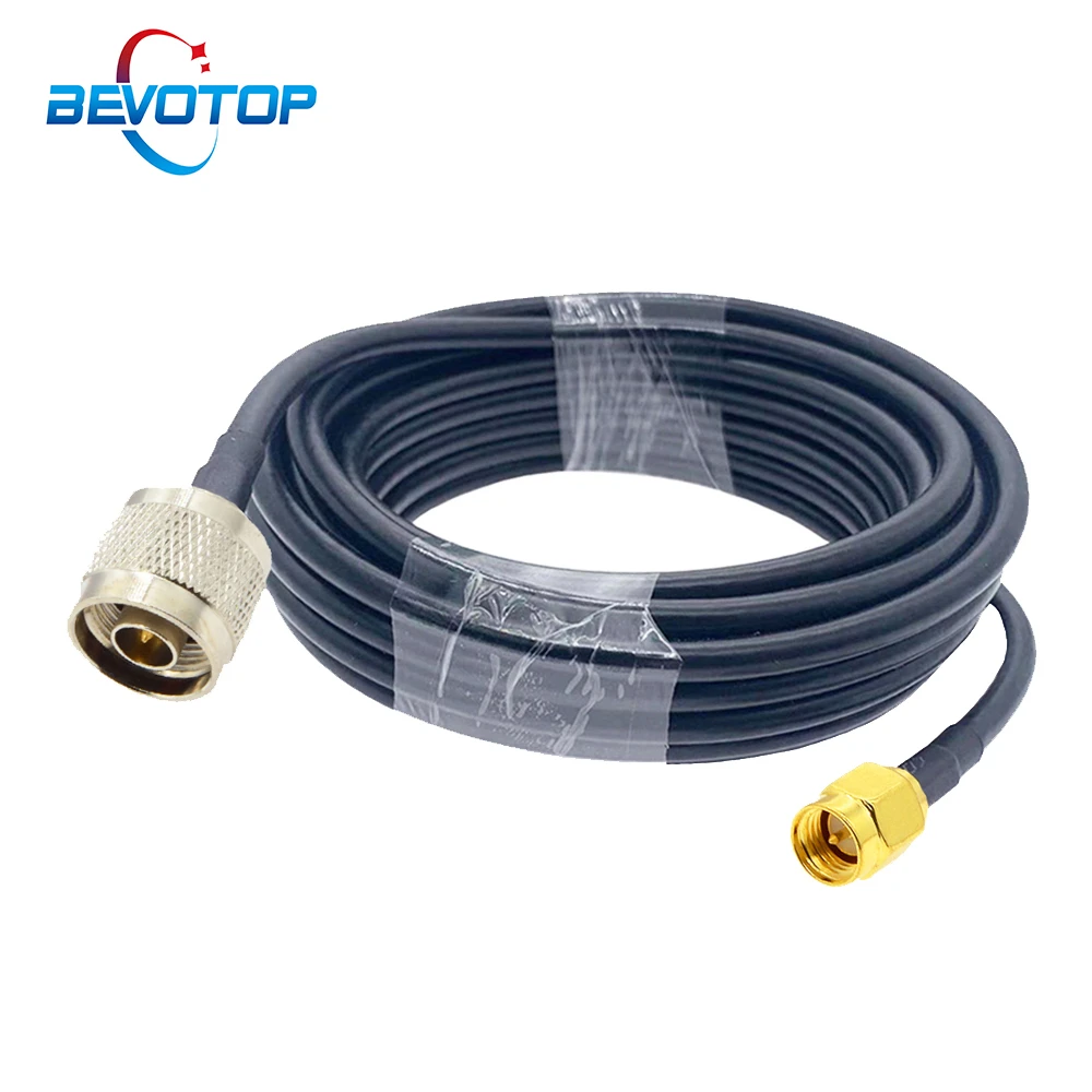 LMR200 SMA Male to N Male Low Loss Coaxial Cable RF Extension Jumper ...