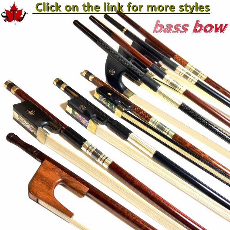 The most complete style and materials Double Bass bow 4/4 3/4 1/2,New ...