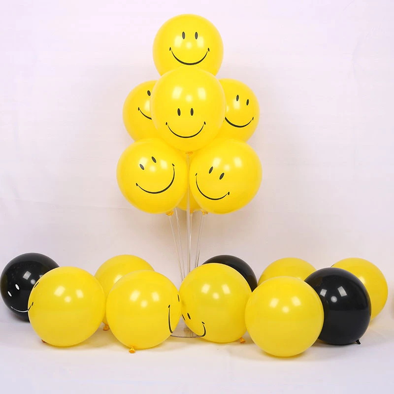 10pcs/set Wedding Party Latex Balloon Custom Smile Latex Balloons 12 ...