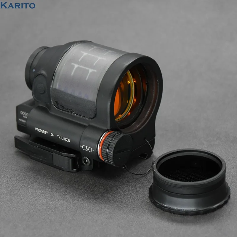 Tactical Solar Power 1x38 Red Dot Sight Rifle Scope Qd Picatinny Rail ...