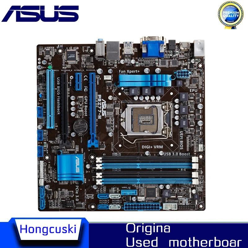 Utilisé Pour Asus P8z77-m Bureau Carte Mère Lga 1155 Ddr3 32 Go Usb3.0 Pour 22/32nm Cpu Z77 ...