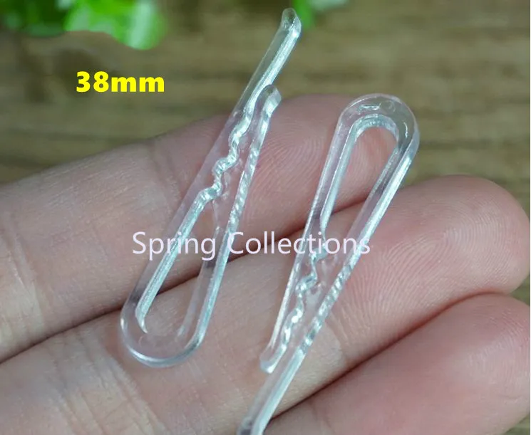 1000pcs-38mm-plastic-shirt-clips-transparent-White-shirt-pin-garment ...