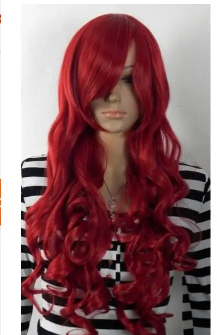 Long Curly Bright Red Hair
