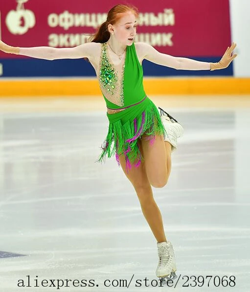 Green Ice Skating Dresses