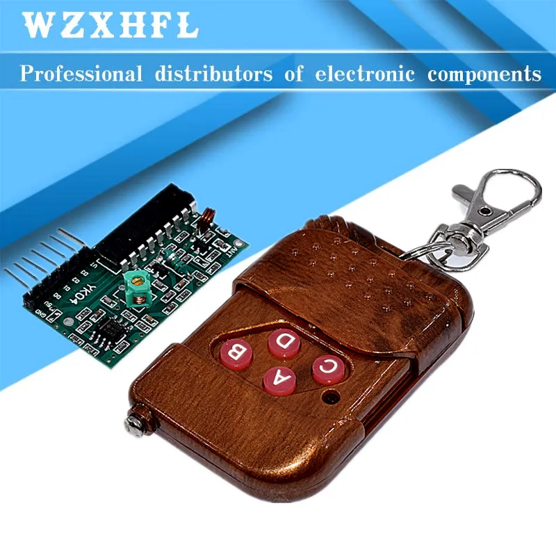 IC-2262-2272-433MHZ-Four-Ways-4-CH-Key-Wireless-Remote-Control-Module ...
