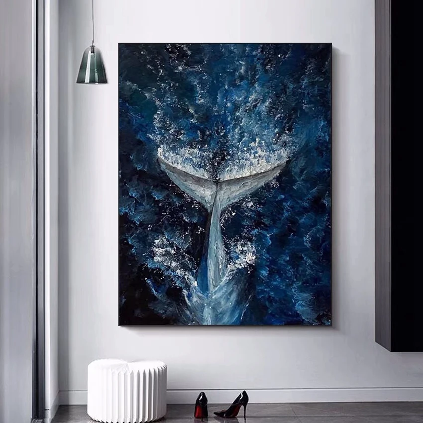 Whale Painting Abstract