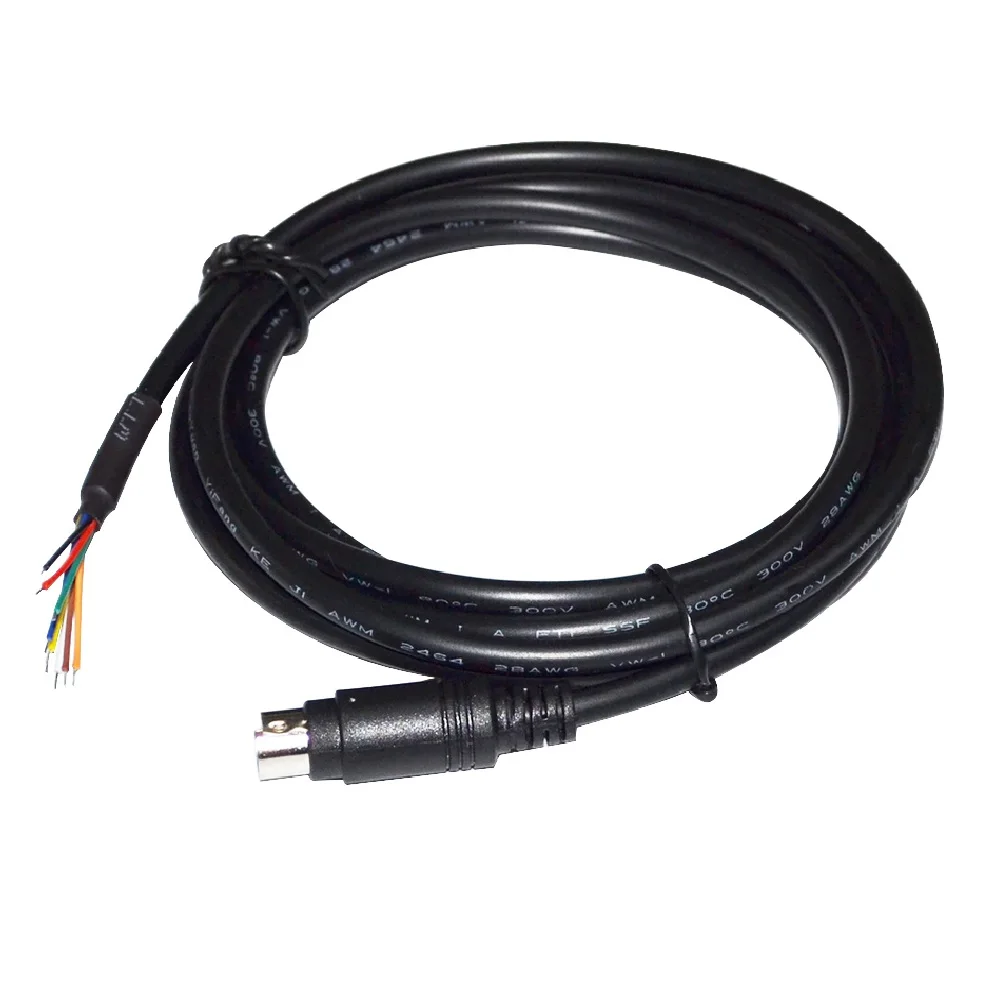 BREAKOUT CABLE YAESU CT-62 CAT CABLE MD8 8 PIN MINI DIN MALE SERIAL ...