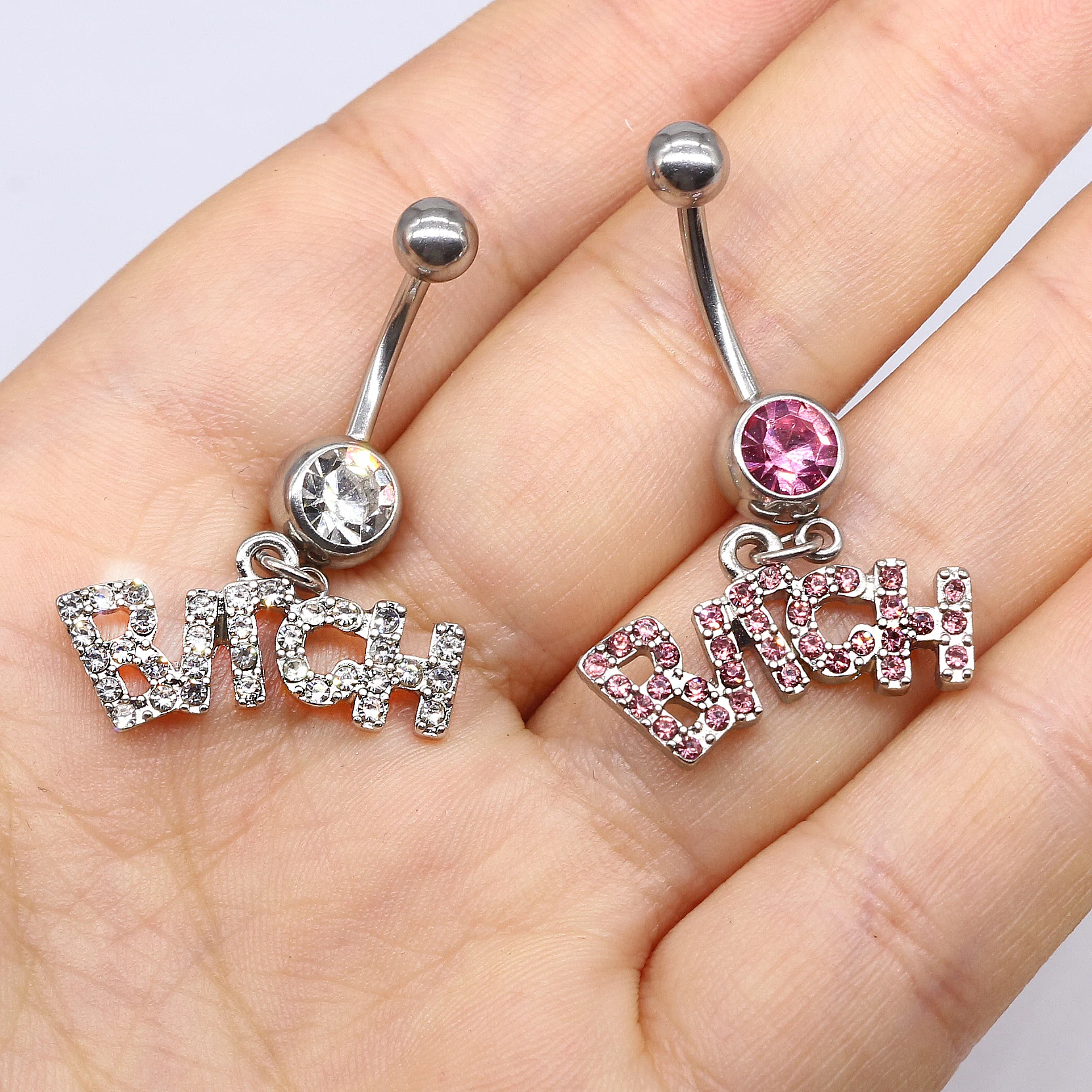 Belly Button Rings With Letters