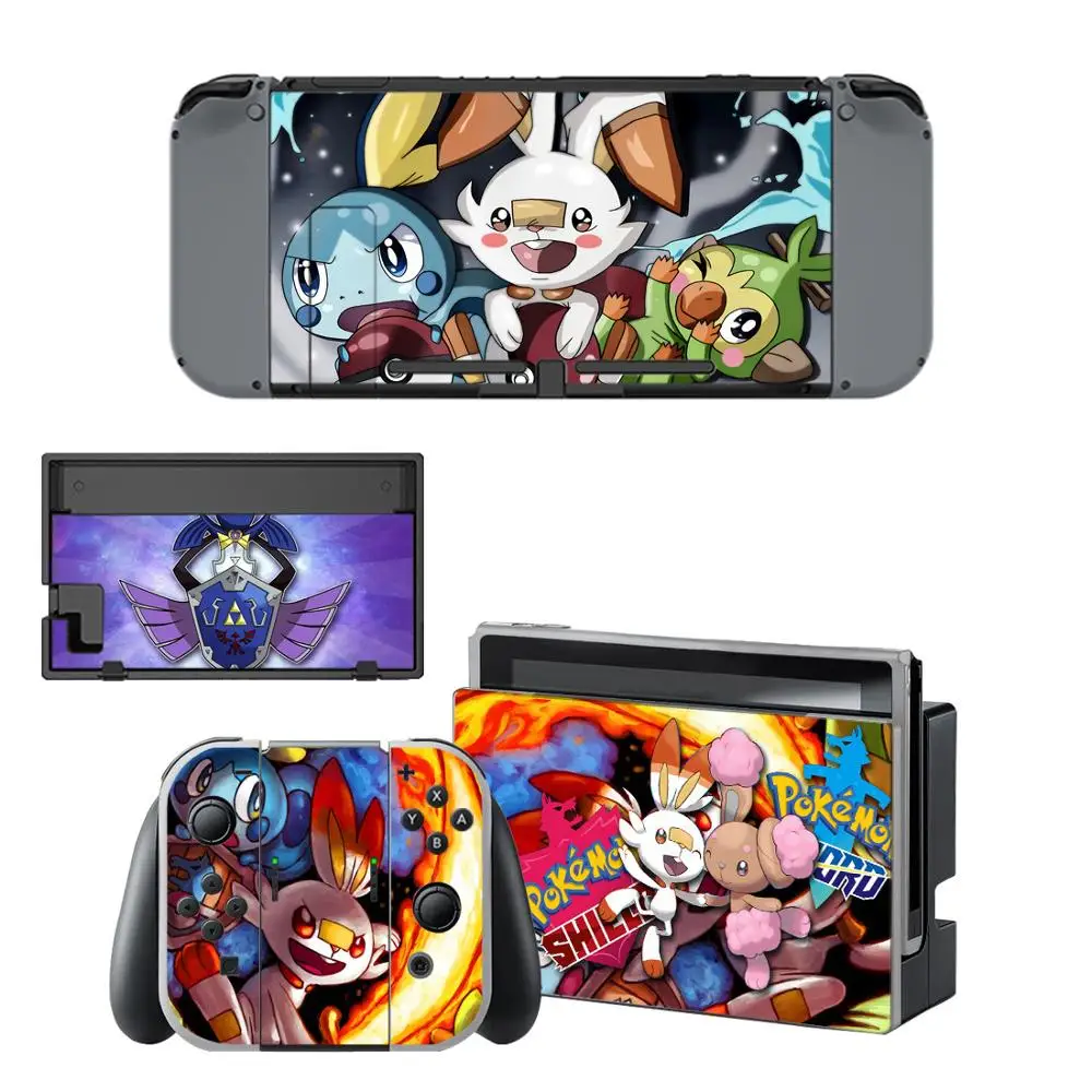 Pokemon Skin Sticker for Nintendo Switch Console Joy-Con Controller ...
