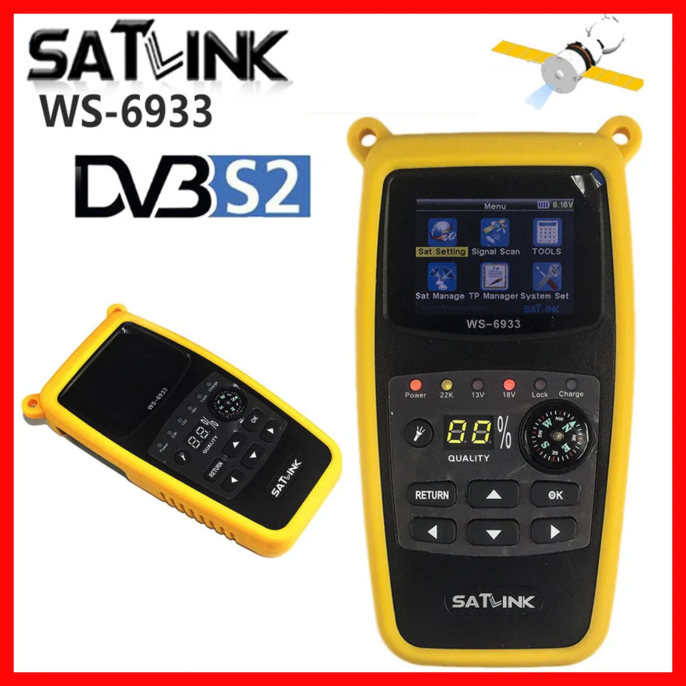 Original Satlink WS 6933 Digital Satellite Finder Sat Meter DVB S2 ...