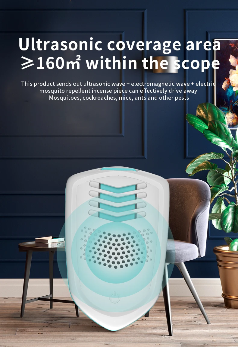 Anti nuisible,Répulsif antiparasitaire électrique à ultrasons, bobines de moustiques, encens ...