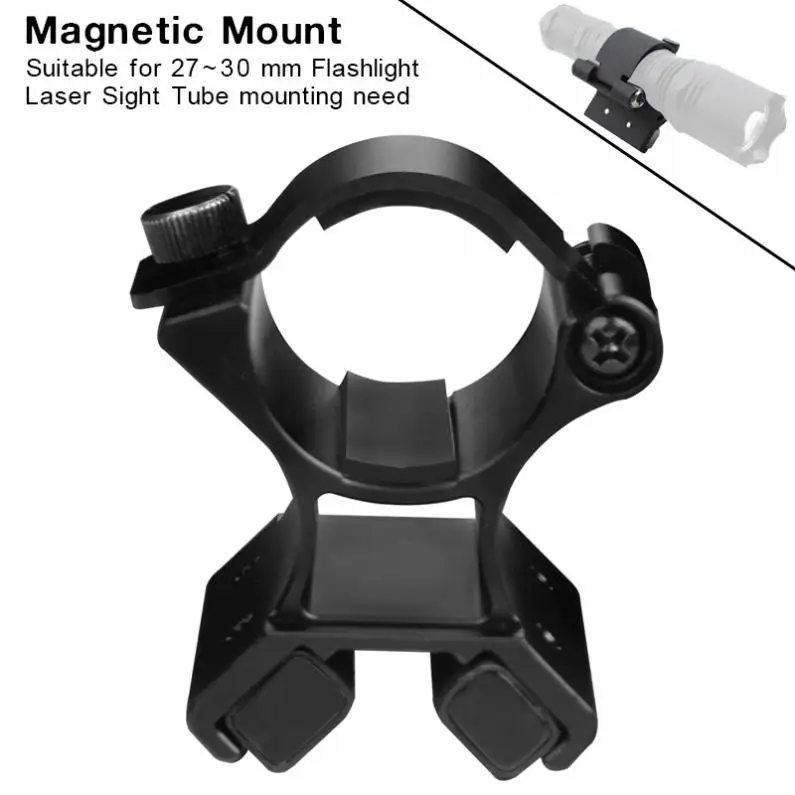 MX02 Flashlight Magnetic Mounting Bracket with Dual Magnets for 27 30mm ...