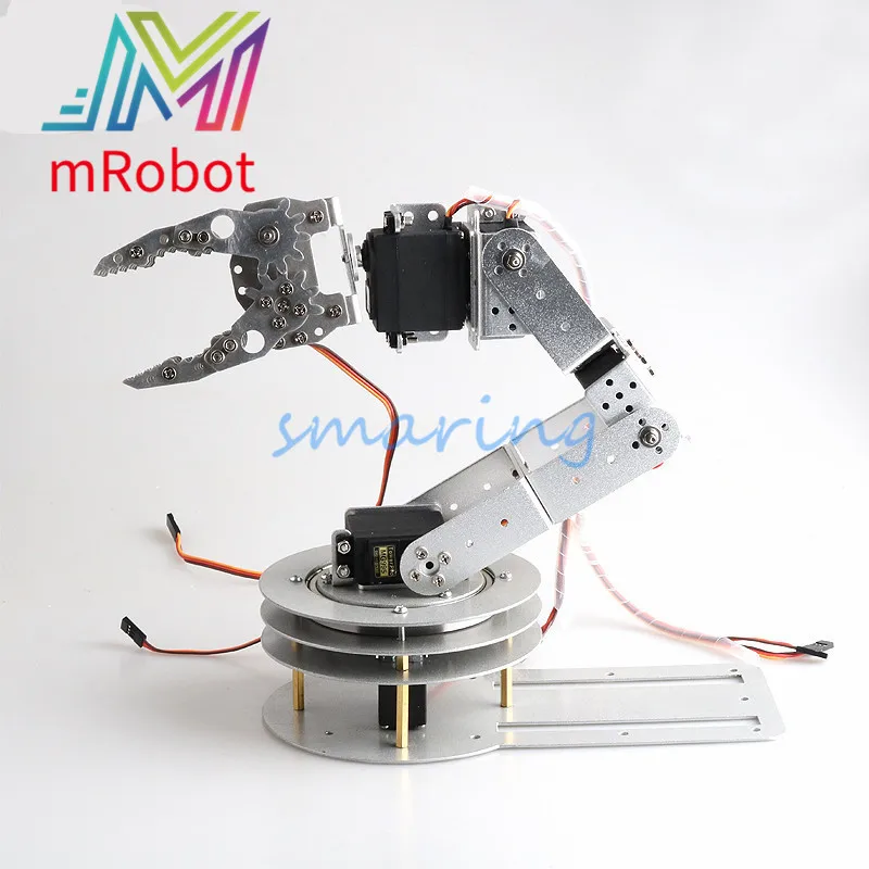 6dof Mechanical Robot Arm 360 Degree Rotating Base Manipulator With ...