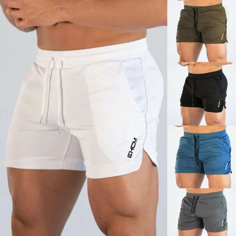 Mens Running Shorts Training Shorts Workout Bodybuilding Gym Sports Men ...