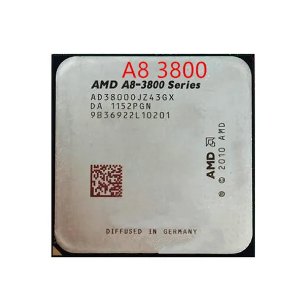 AMD A8 3800 2.4GHz 쿼드 코어 4MB 65W CPU 프로세서 FM1 무료 배송 흩어진 조각 A8 3800 APU ...