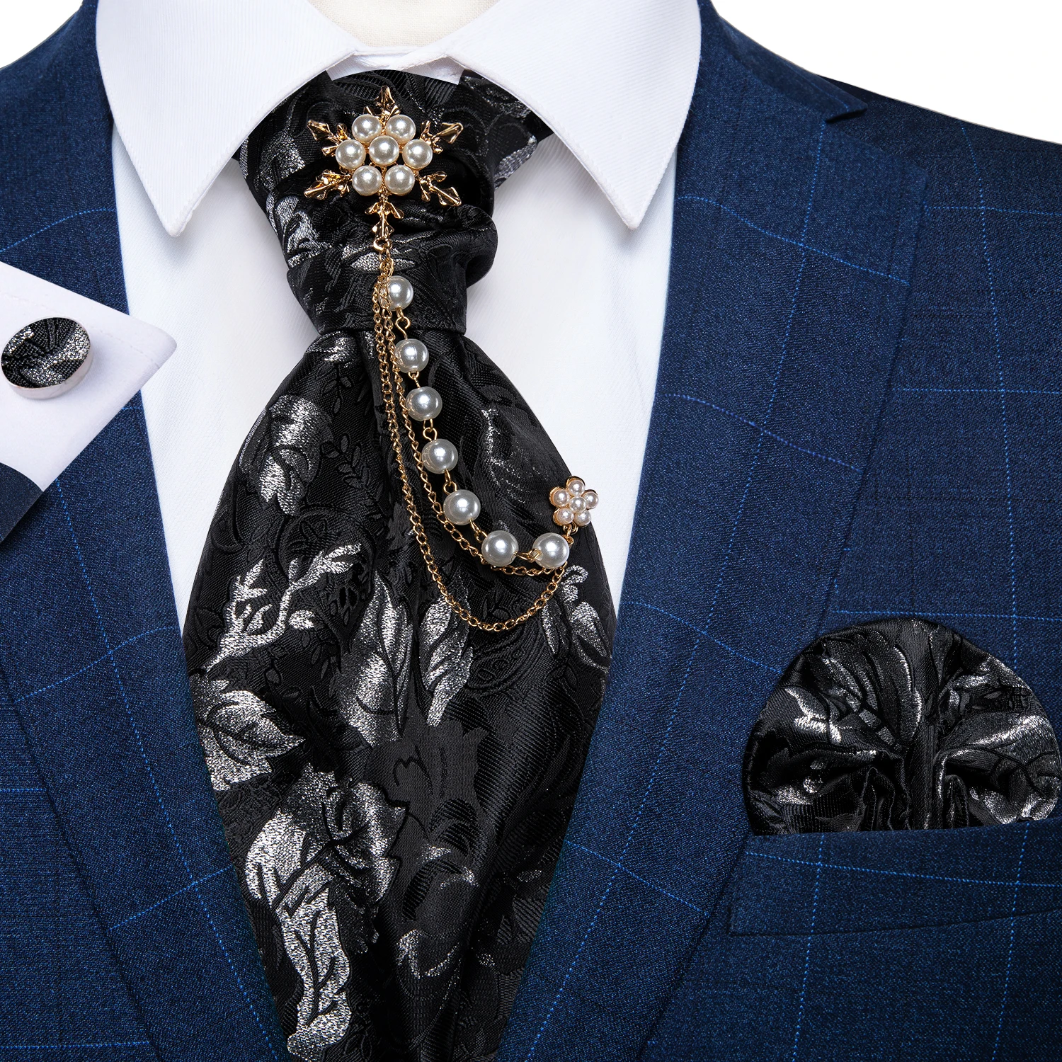 Black Cravat Tie