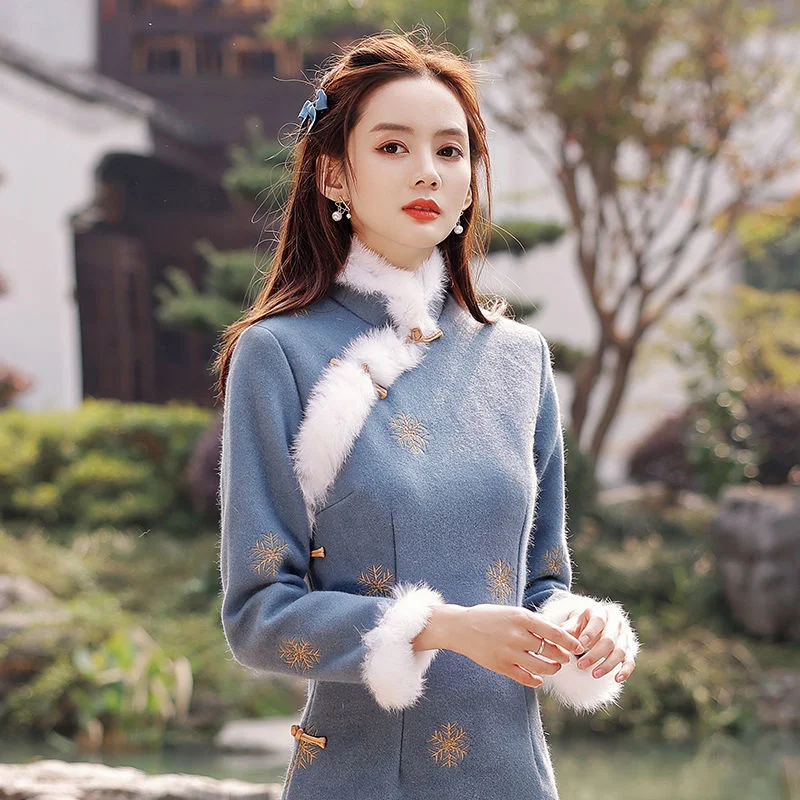 Pink Chinese Traditional Dress | Chinese Style Women Dress Pink - Qipao ...