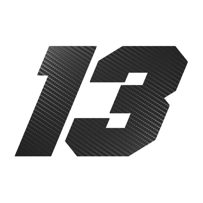 Motorcycle Sticker Number 13 Reflective Car Stickers Decal Funny Jdm ...