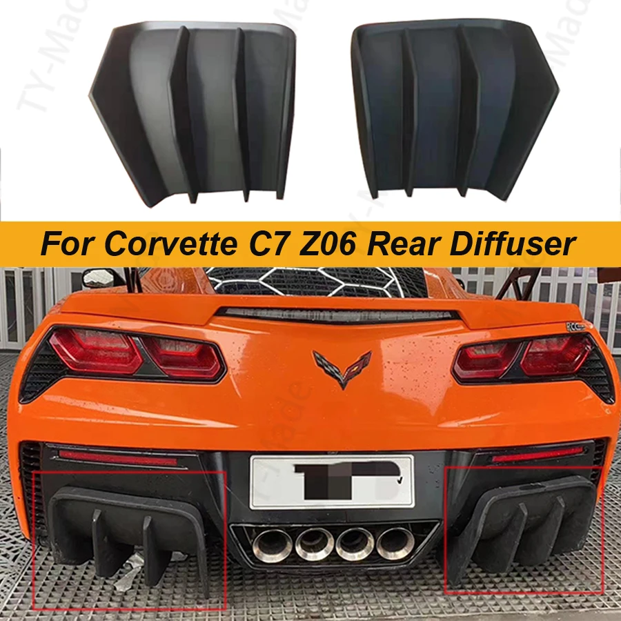C7-Z06-Carbon-Fiber-FRP-Rear-Diffuser-Kerist-Style-Car-Accessories-Fit ...
