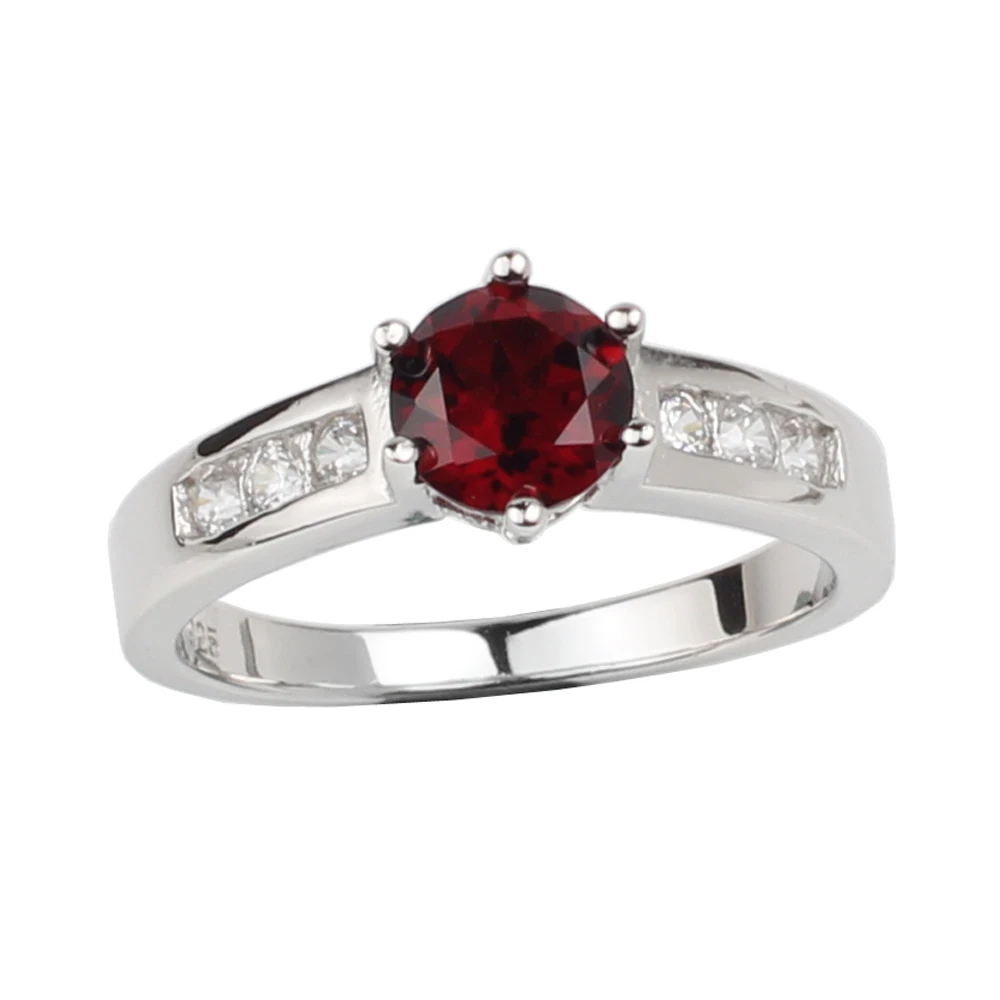 Bague-en-argent-925-avec-pierre-pr-cieuse-rouge-grenat-6mm-bijoux ...