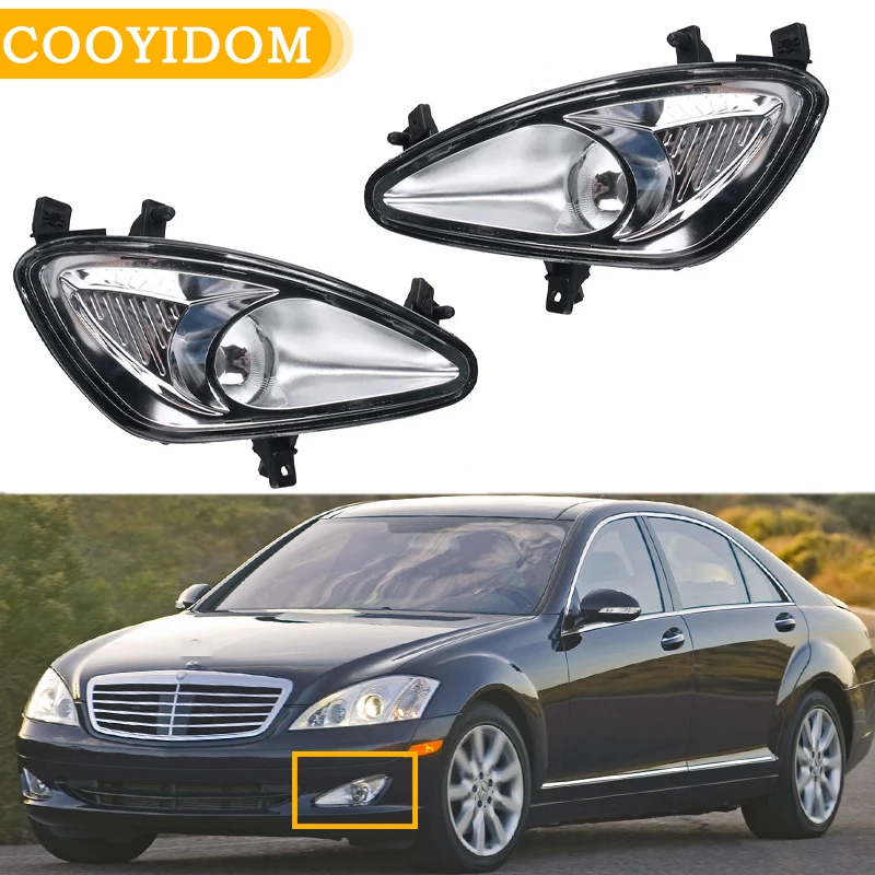 Car Left Right Front Fog Light Lower Bumper Foglamp For Mercedes-benz ...