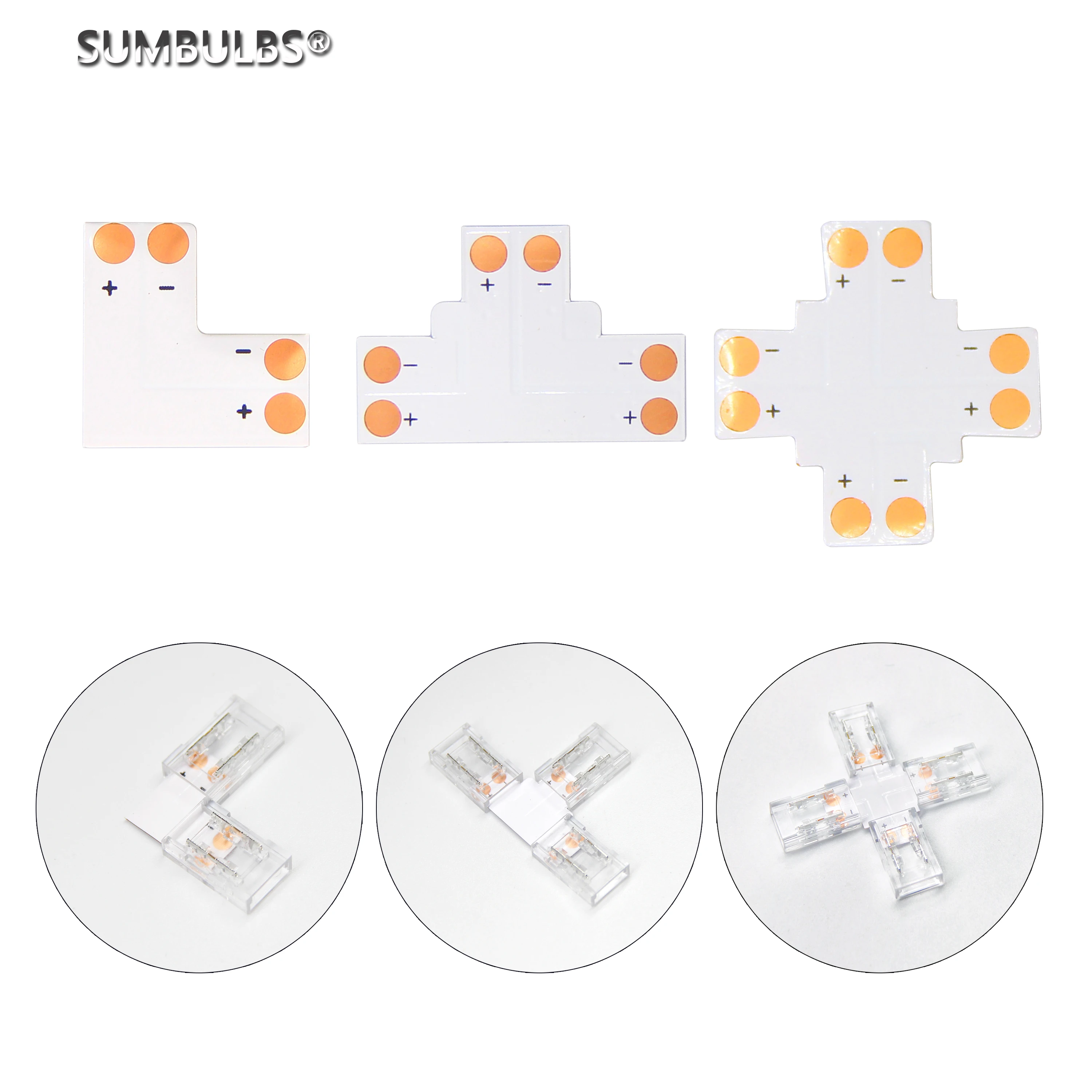 Led Light Strip Corner Connectors | Led Strips Connectors Cob | Led ...