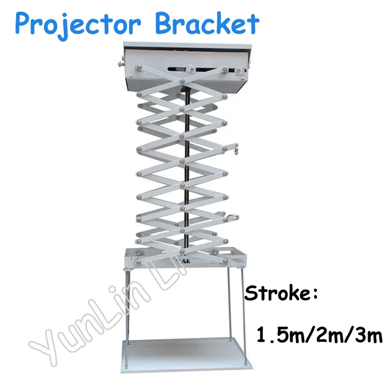 150cm/200cm/300cm Motorized Scissor Projector Lift Remote Control ...