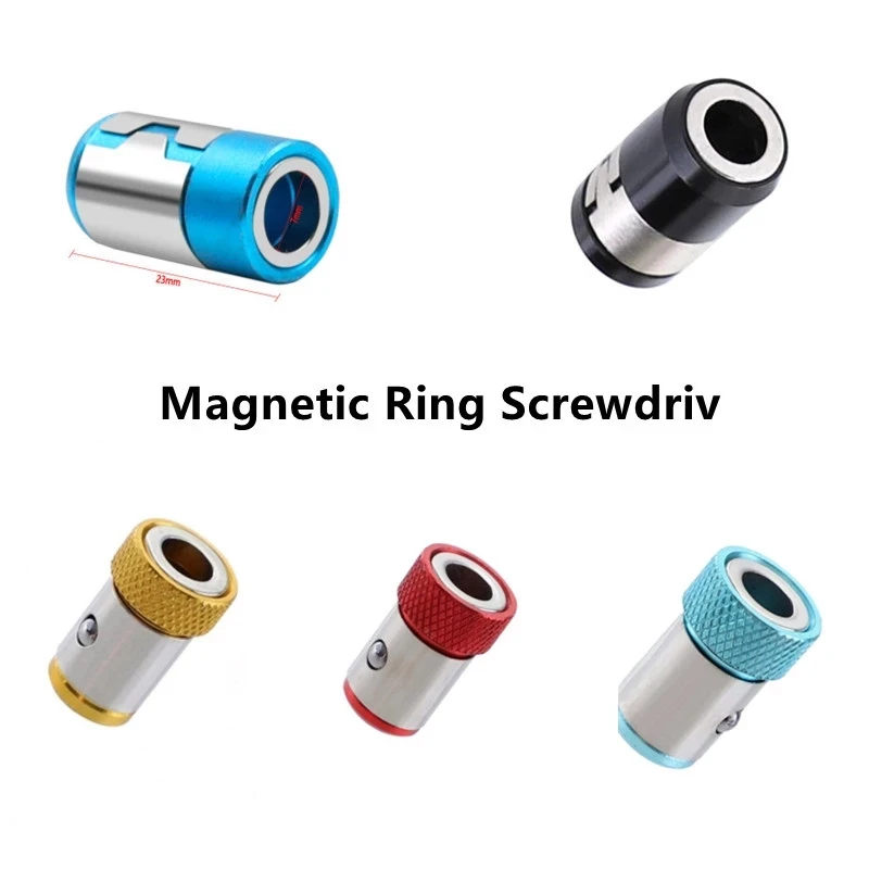 1-4-Metal-Screwdriver-Bit-Universal-Magnetic-Ring-Magnetic-Ring-For-6 ...