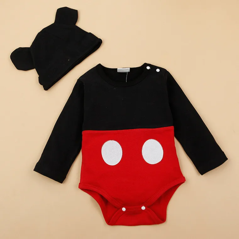 Baby Boy Cartoon Boys Clothing Mickey Rompers Disney Newborn Baby Girls ...