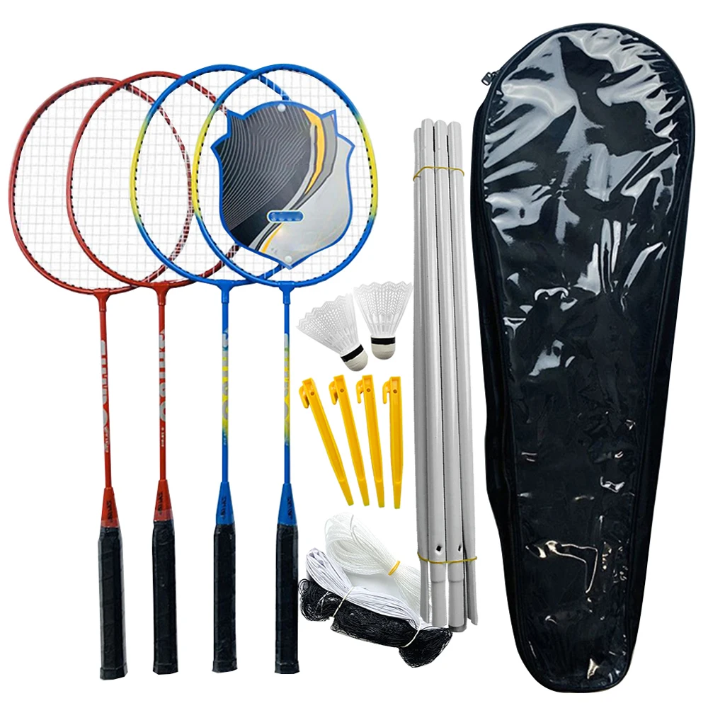 Sports-Badminton-Set-4-PCS-Badminton-Rackets-2-Shuttlecock-Balls ...