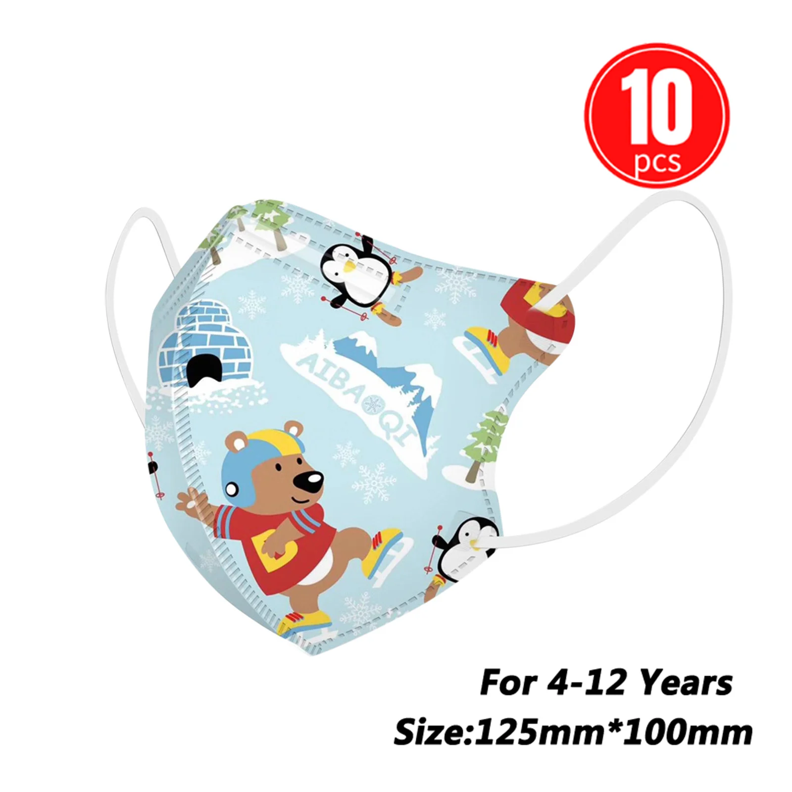10-Piece Cartoon Face Masks for Kids | Fashion Masks Australia