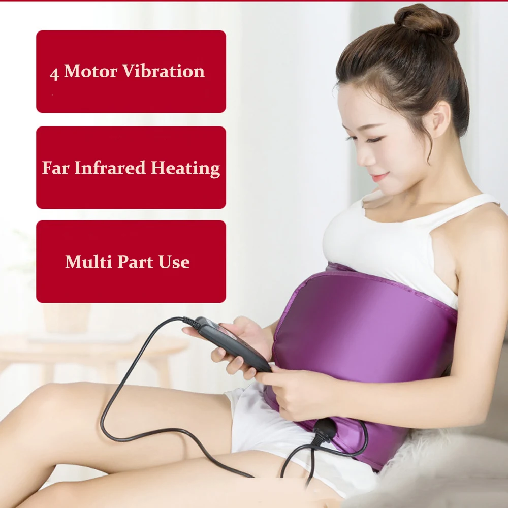 Electric Vibration Massage Belt 360° Heating To Burn Fat Oscillate ...