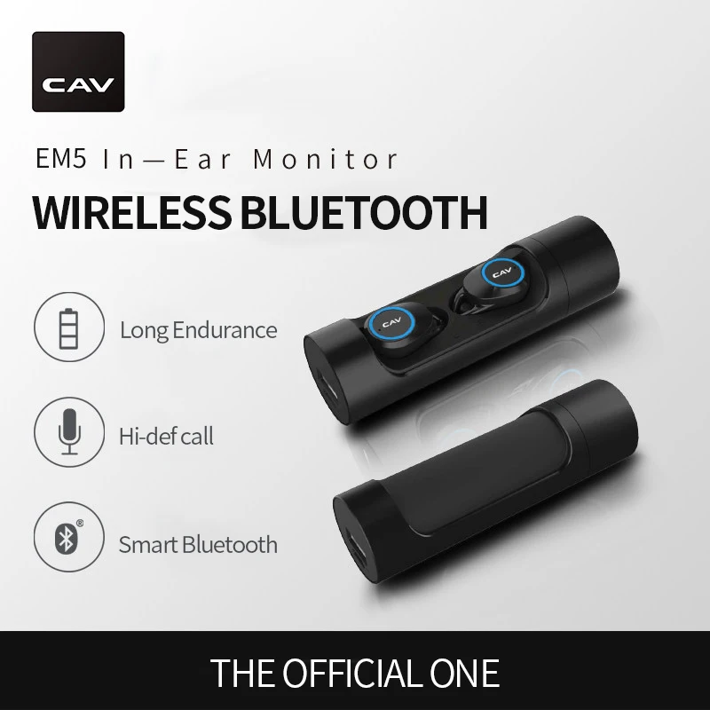 CAV EM5 Bluetooth 5.0 Earphones Charging Box Headset Wireless In Ear ...