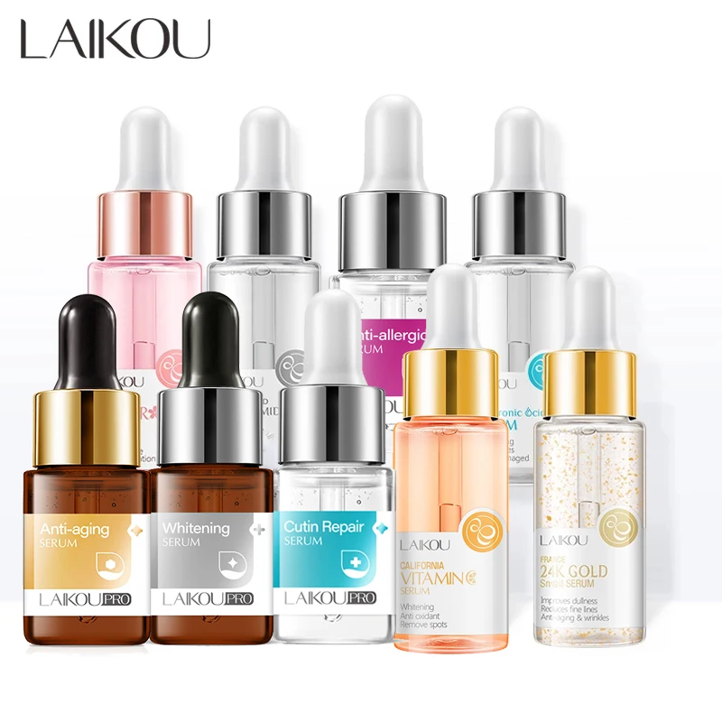 LAIKOU Serum Japan Sakura Essence Anti Aging Hyaluronic Acid Pure 24K ...