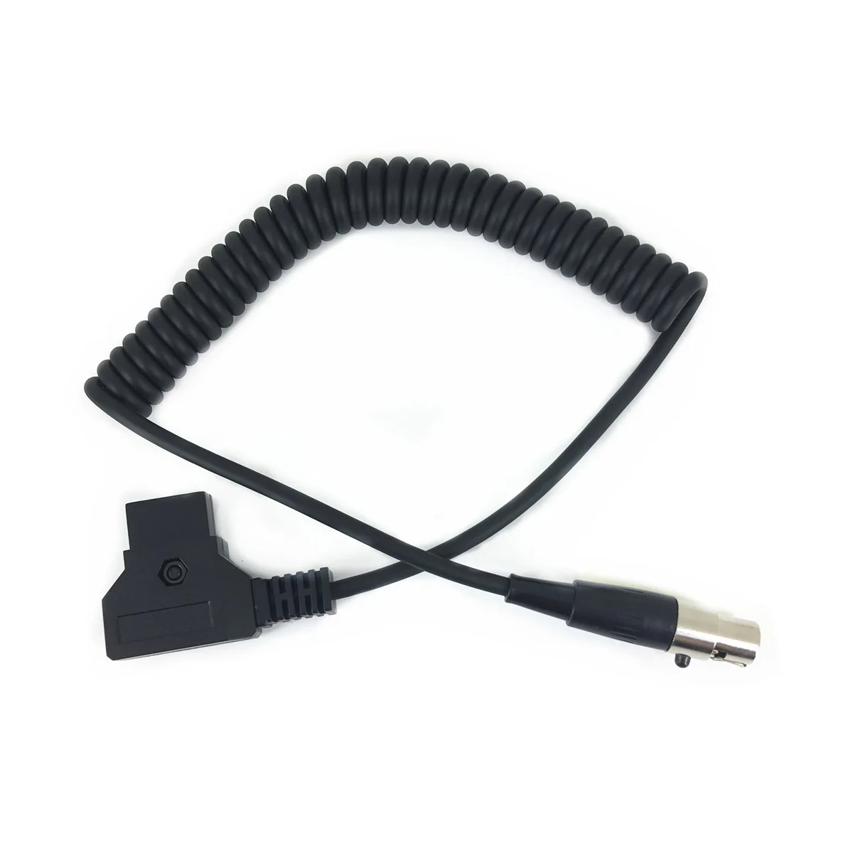 Male-D-Tap-to-Female-4-Pin-Pole-Mini-XLR-Spring-Coiled-Cable-Audio ...