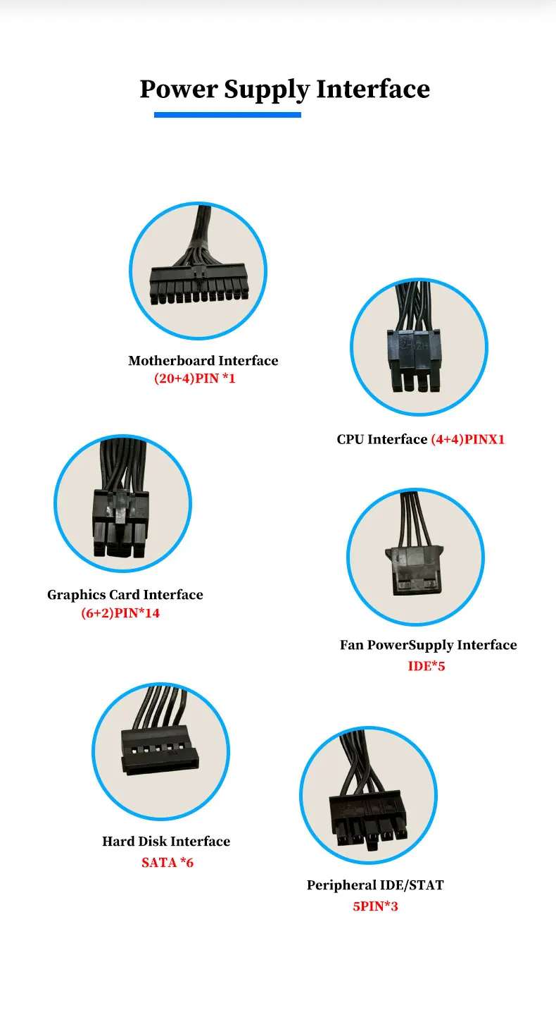 1800W ATX Computer Switch Power Supply PSU 1600W Power Supply Switching ...