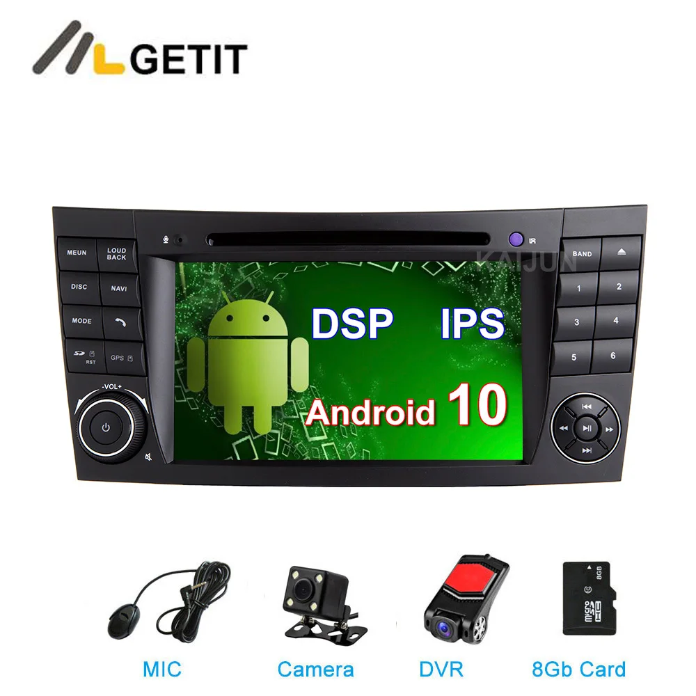 DSP IPS Android 10 Car DVD Stereo Multimedia Player GPS for Mercedes Benz E class W211 E200 E220 ...