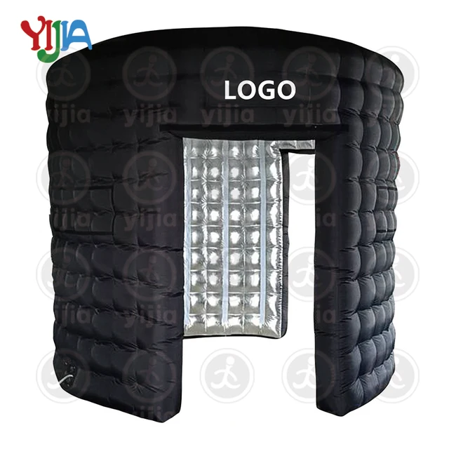 Diamond Pattern Oval Inflatable Photo Booth Enclosure with Inner air ...