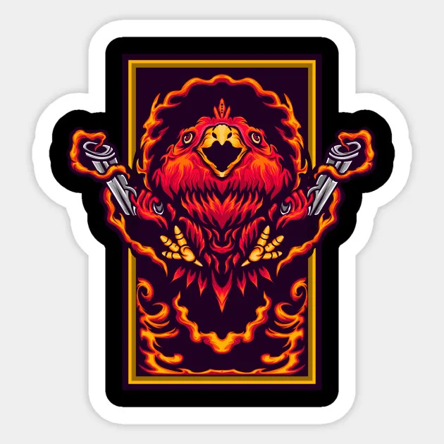 Paper, Party & Kids Red Phoenix Sticker Scrapbooking etna.com.pe