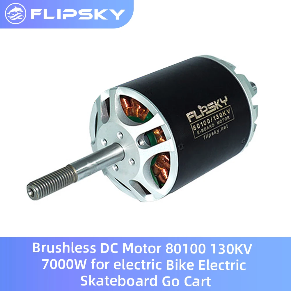 Flipsky Brushless Dc Motor 80100 130kv 7000w For Electric Bike ...