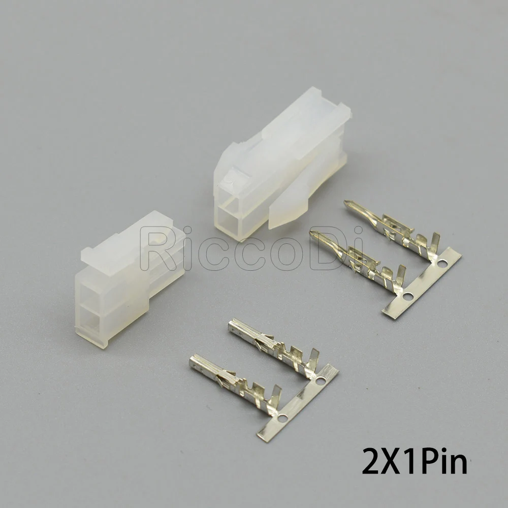 5-50Set-5557-5569-5559-2Way-Double-Row-Transparent-Black-Molex-4-2 ...