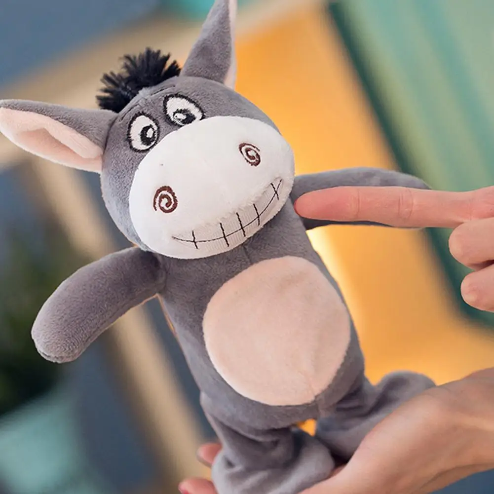 Interactive Talking Toy Donkey Electric Pets Plush Recording Smart ...