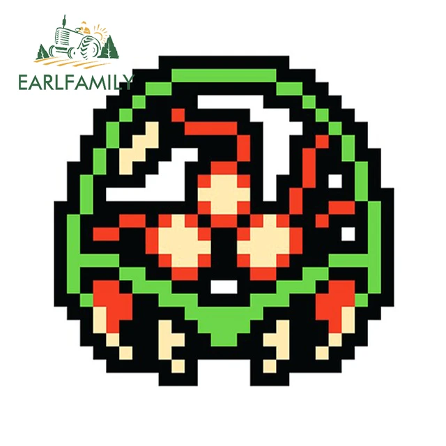 8 Bit Bulbasaur Grid