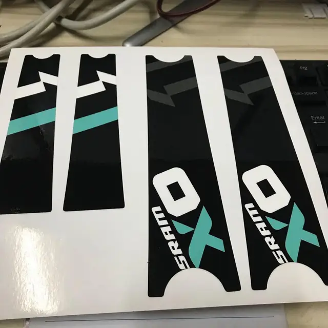 1 pair SRAM X0 XO crank sticker mountain MTB bicycle decal road bike ...