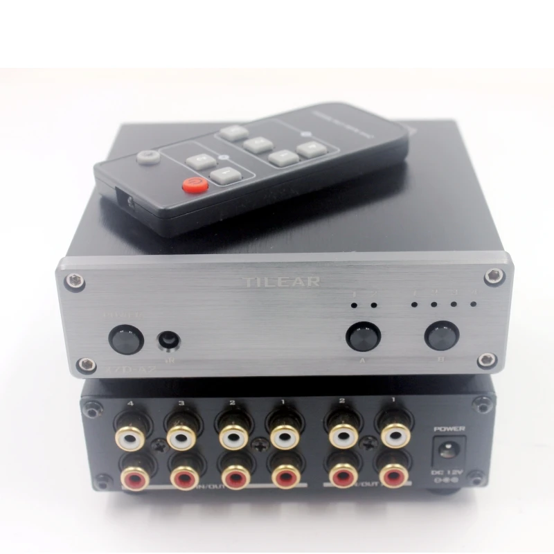 A2 Hifi Lossless 2 Input 4 Output Rca Audio Distributor Signal Selector Source Switcher Tone ...