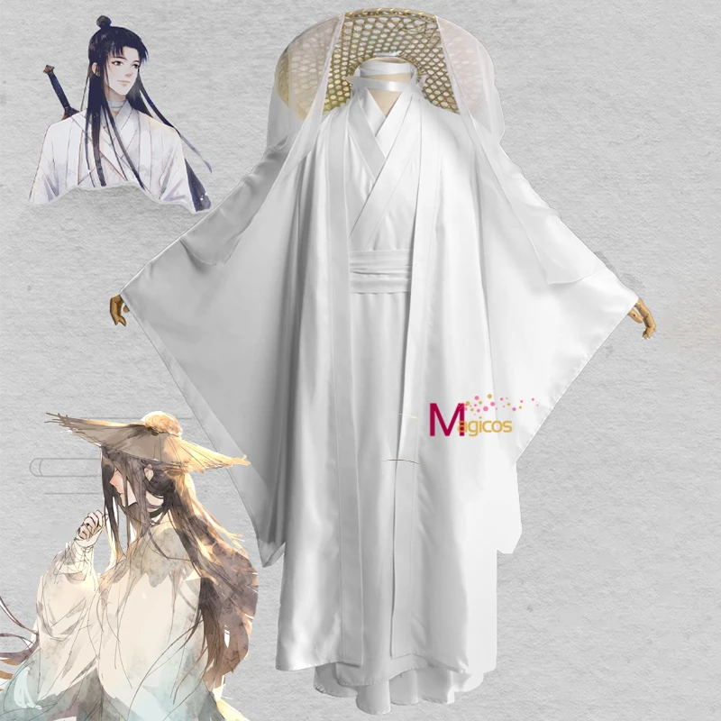 Anime Tian Guan Ci Fu Xie Lian Cosplay Costume wigs Bamboo Hat Prop ...