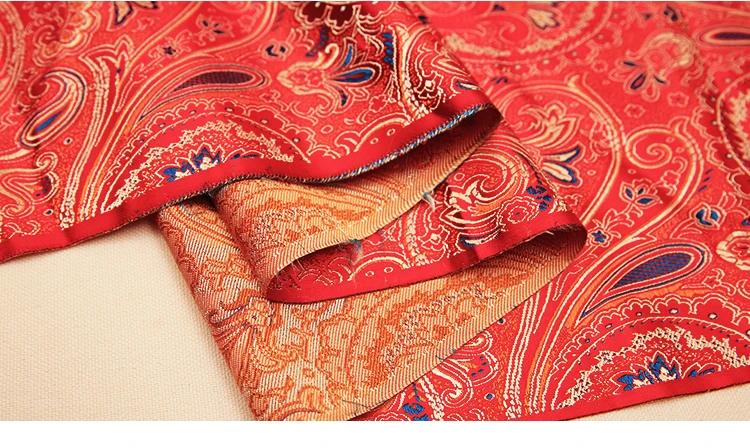 75 см парча жаккардовая ткань атласная шелковая цветочная ткань для ...