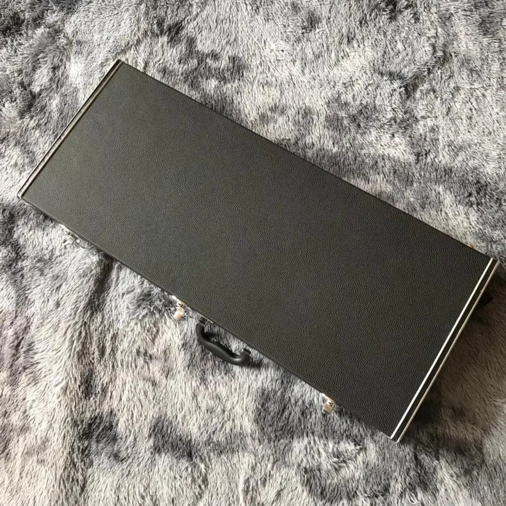 Custom Universal Black Rectangular Electric Guitar Bass Hardcase Accept ...