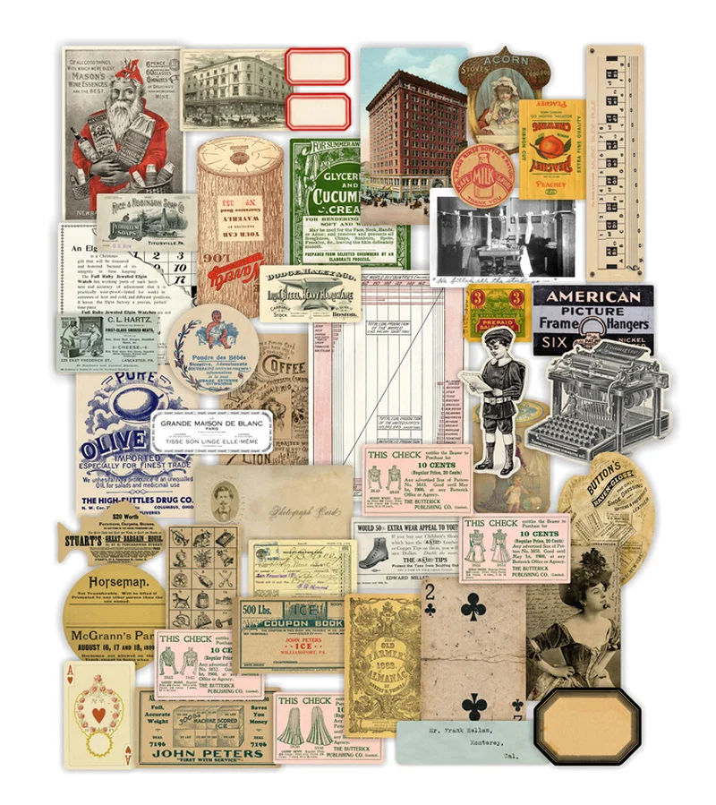 Paper Ephemera Paper Ephemera Kawaii Stickers Ticket Ephemera Happy ...